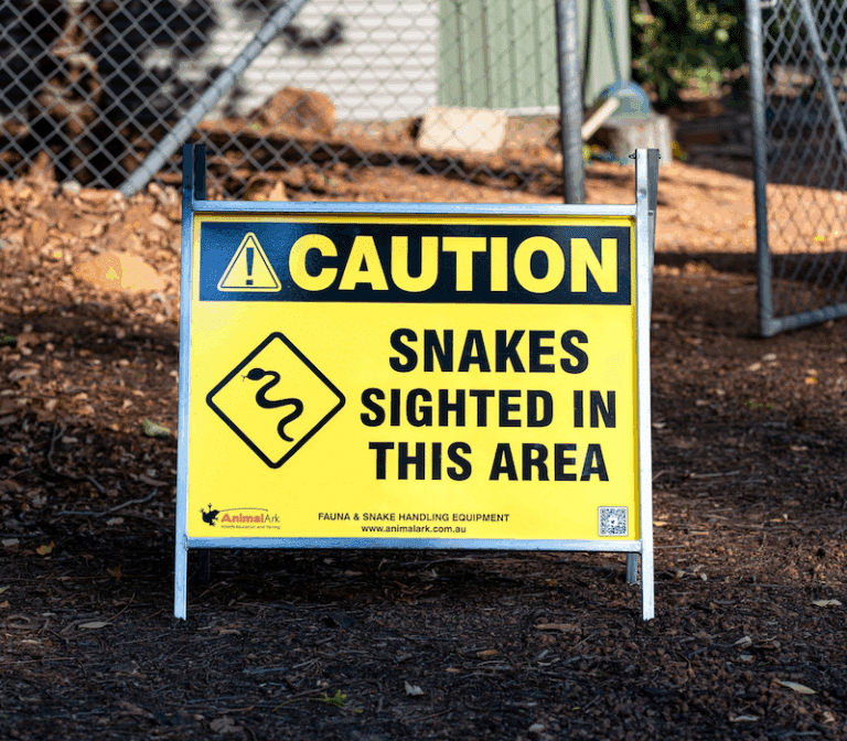 CAUTION SNAKES SIGN - Animal Ark